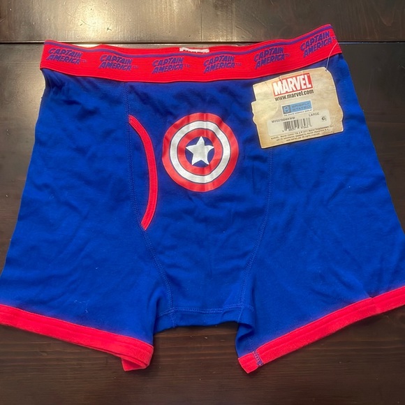 Marvel | Underwear & Socks | Captain America Mens Boxer Briefs | Poshmark